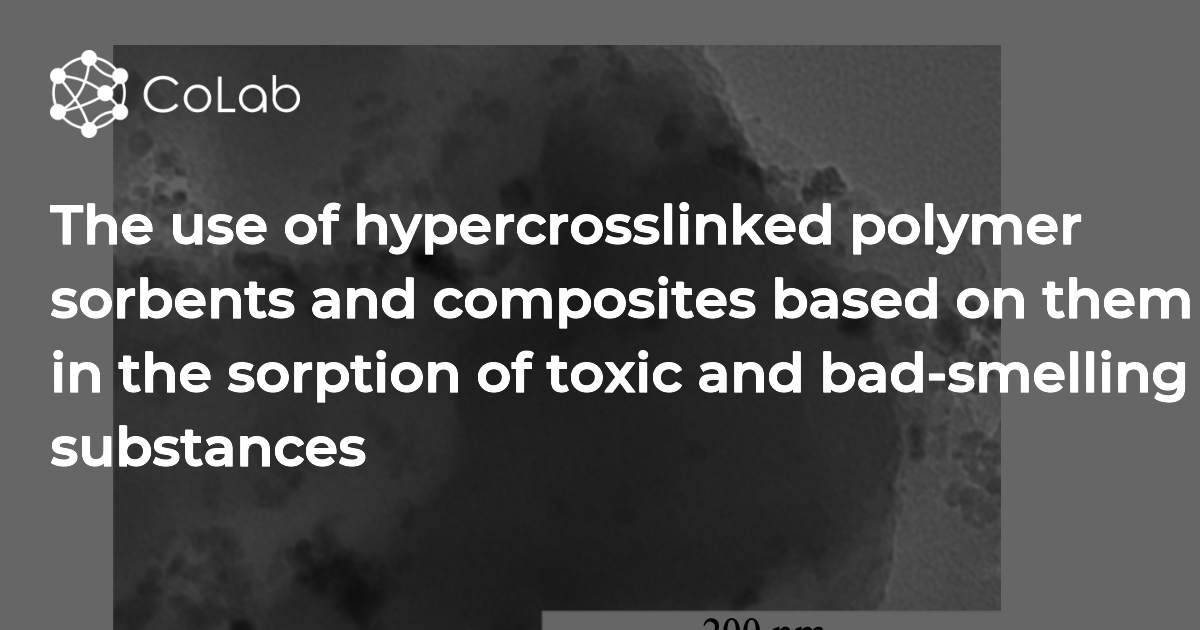 The use of hypercrosslinked polymer sorbents and composites based on ...