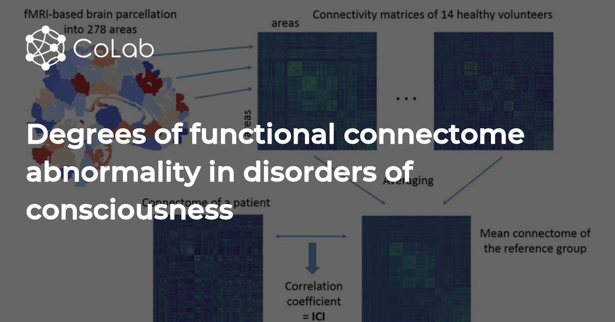 Degrees of functional connectome abnormality in disorders of consciousness | CoLab
