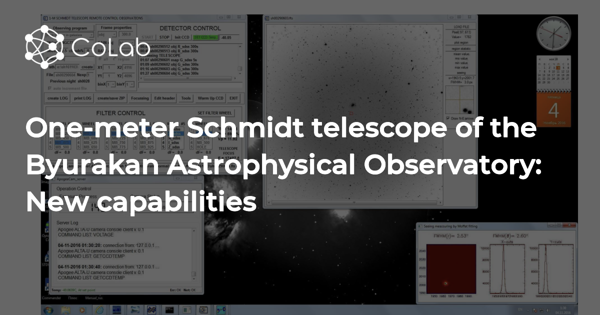 One-meter Schmidt telescope of the Byurakan Astrophysical Observatory ...