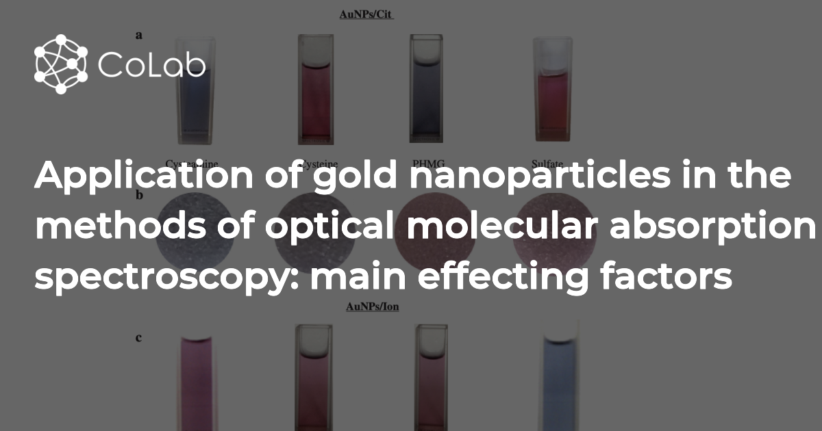 Application of gold nanoparticles in the methods of optical molecular ...