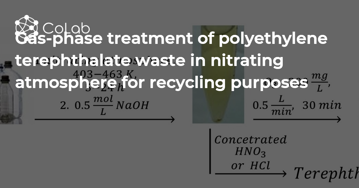 Gas-phase treatment of polyethylene terephthalate waste in nitrating ...