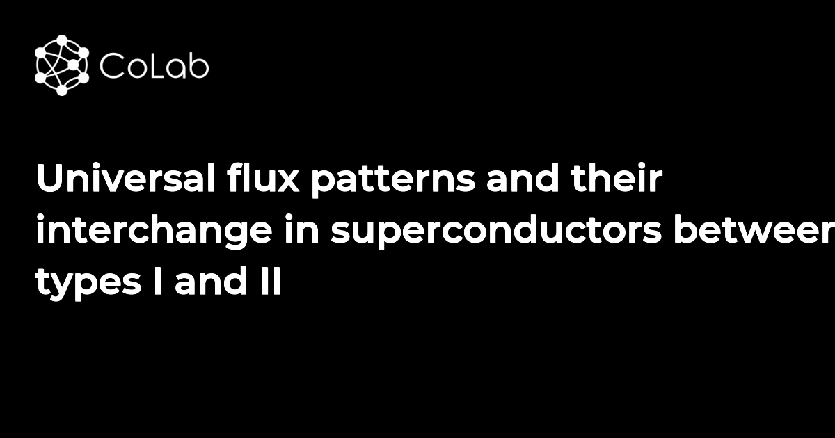 Universal flux patterns and their interchange in superconductors ...