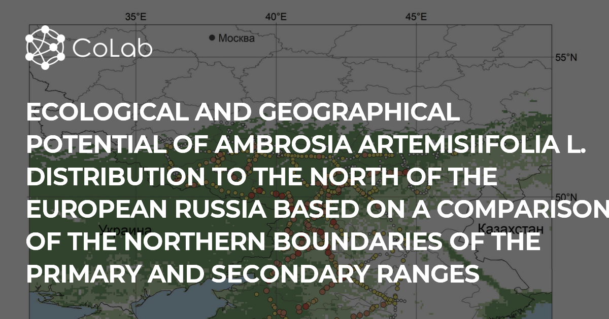ECOLOGICAL AND GEOGRAPHICAL POTENTIAL OF AMBROSIA ARTEMISIIFOLIA L ...