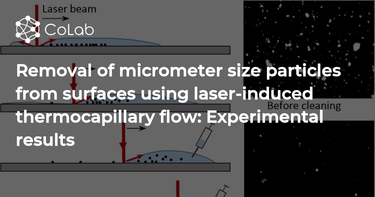 Removal of micrometer size particles from surfaces using laser-induced ...