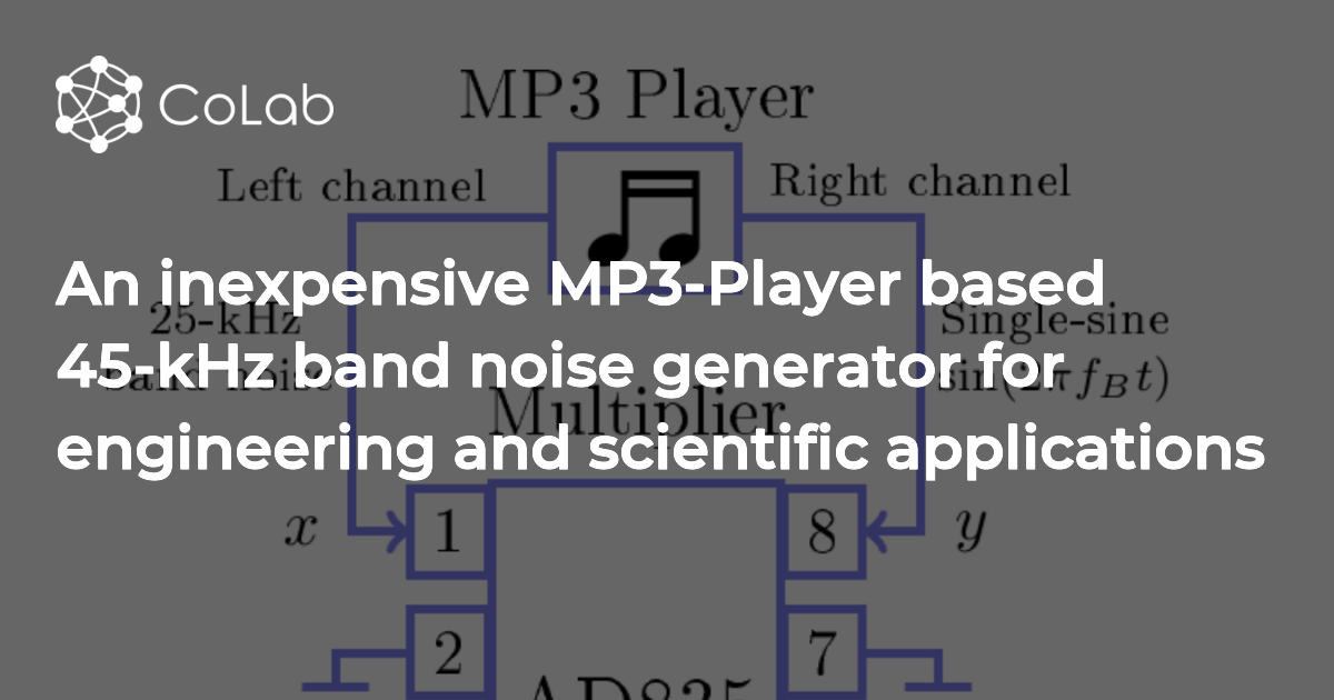An inexpensive MP3-Player based 45-kHz band noise generator for ...