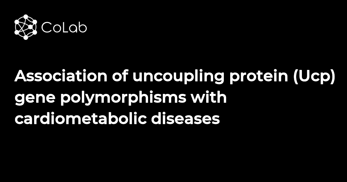 Association of uncoupling protein (Ucp) gene polymorphisms with ...