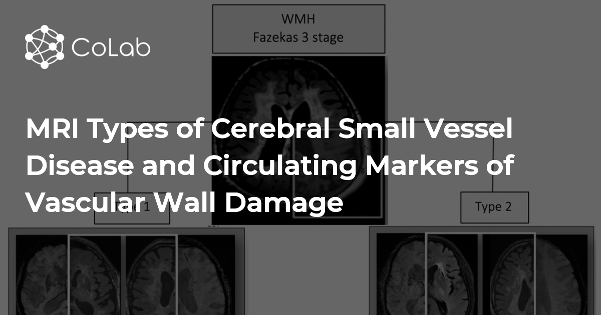 MRI Types of Cerebral Small Vessel Disease and Circulating Markers of ...